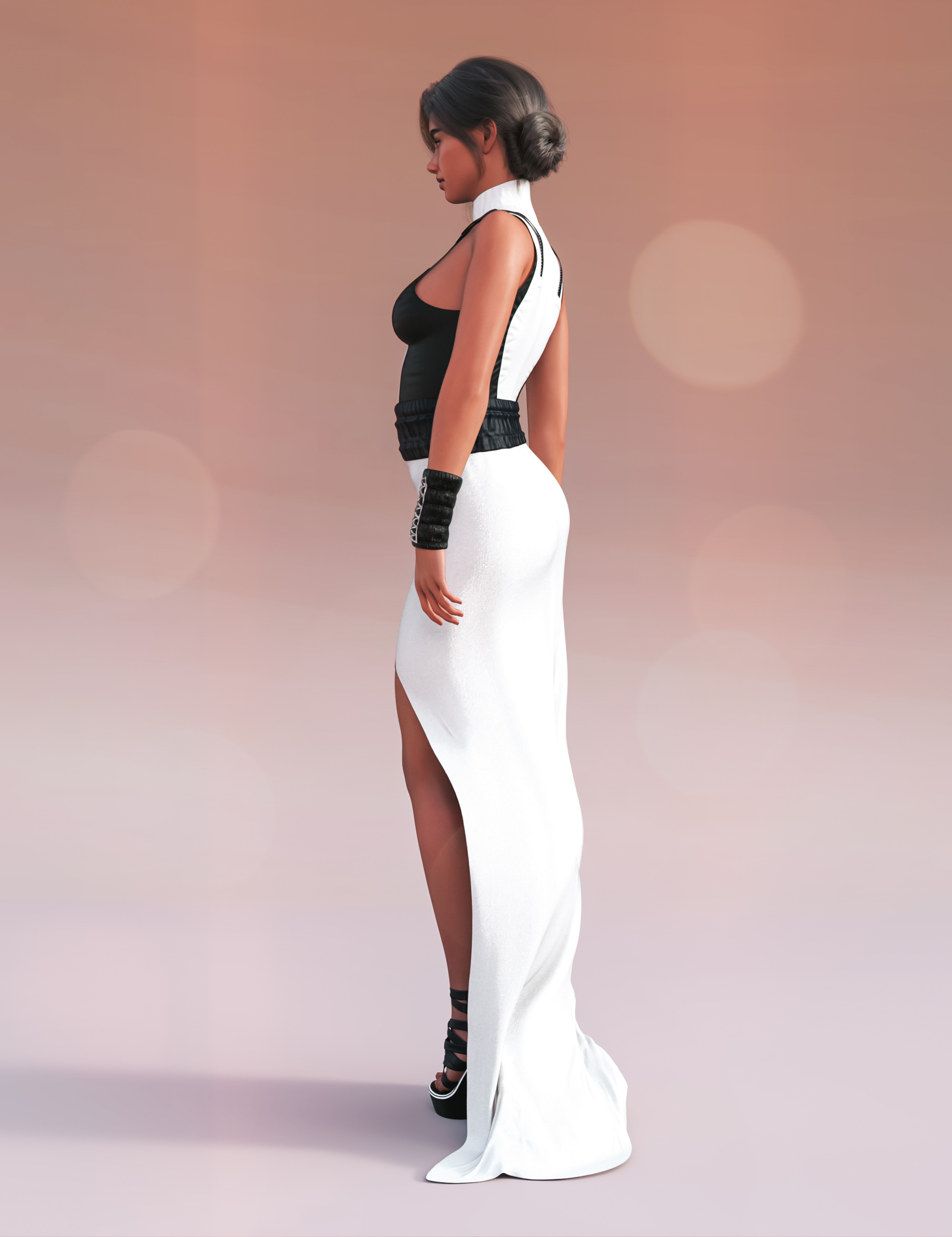 dForce M8 Obsidian Grace Dress for Genesis 9 | Daz 3D