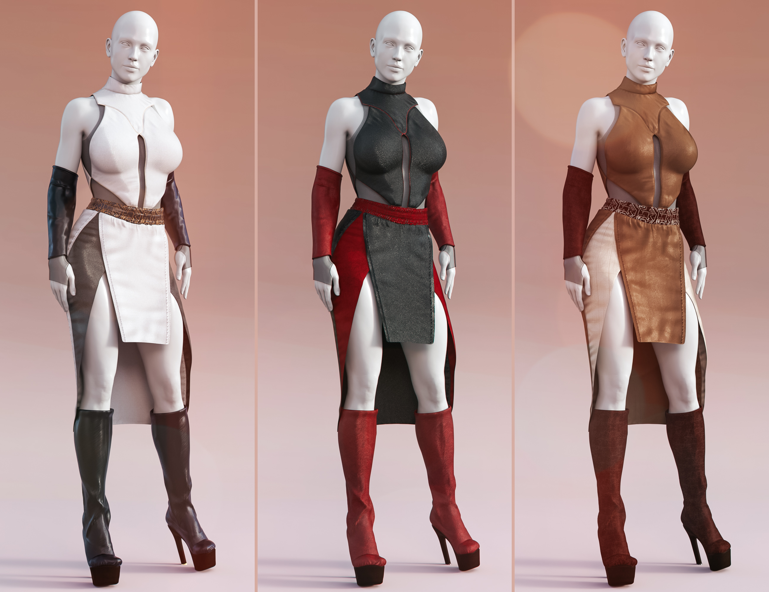 Bundle M8 Rebel Couture - Star Dresses for Genesis 9 | Daz 3D