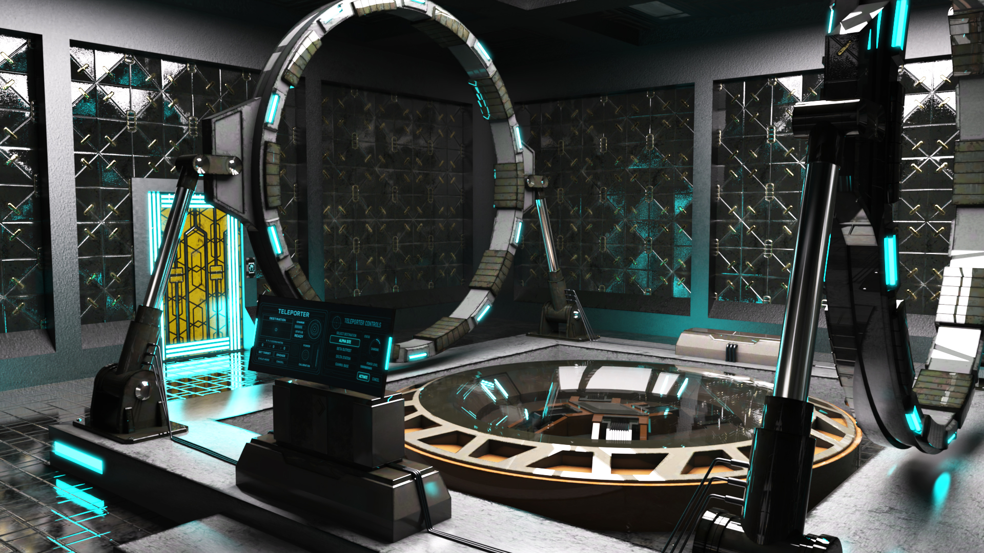 Sci-Fi Teleporter | Daz 3D