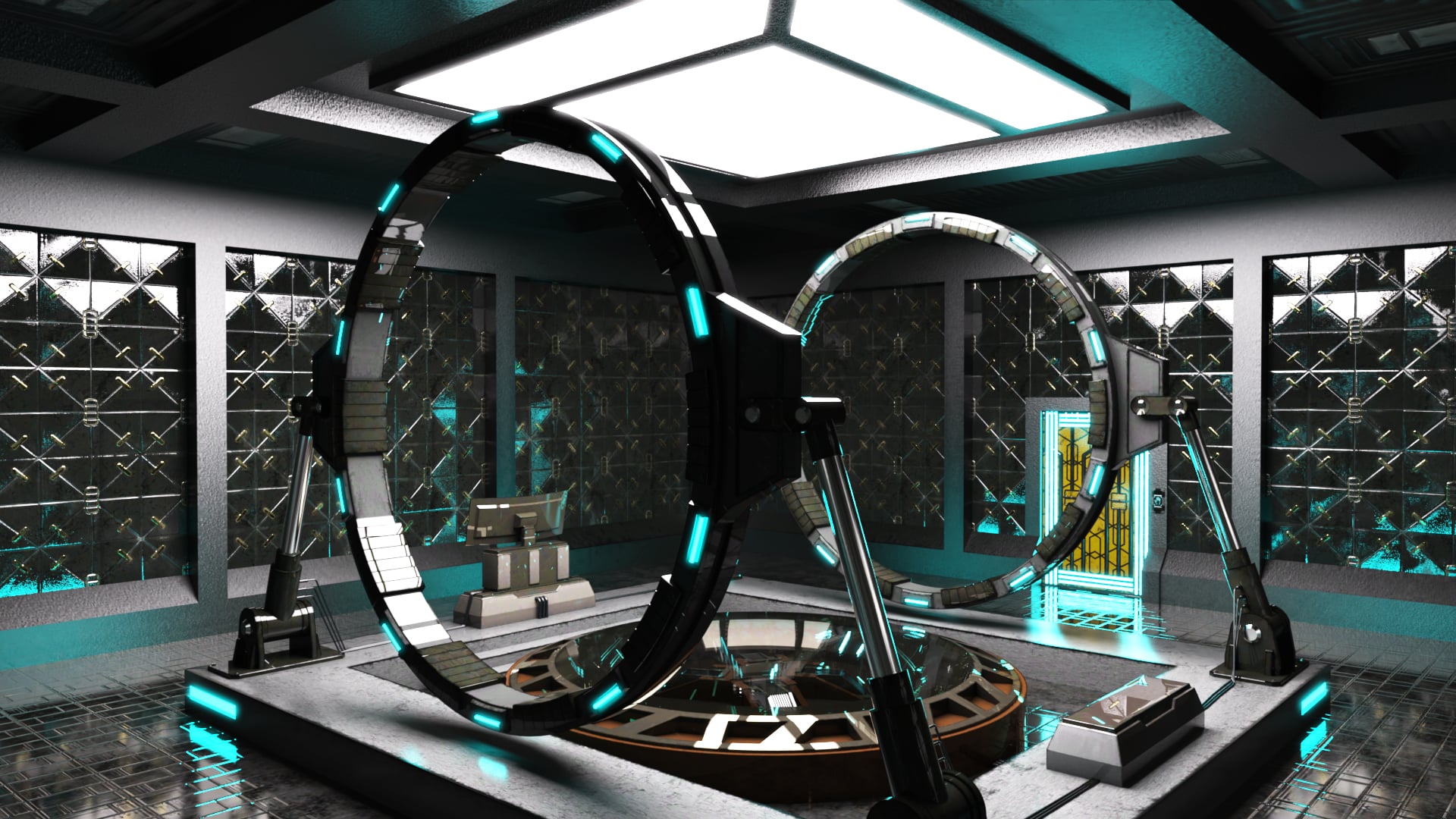 Sci-Fi Teleporter | Daz 3D