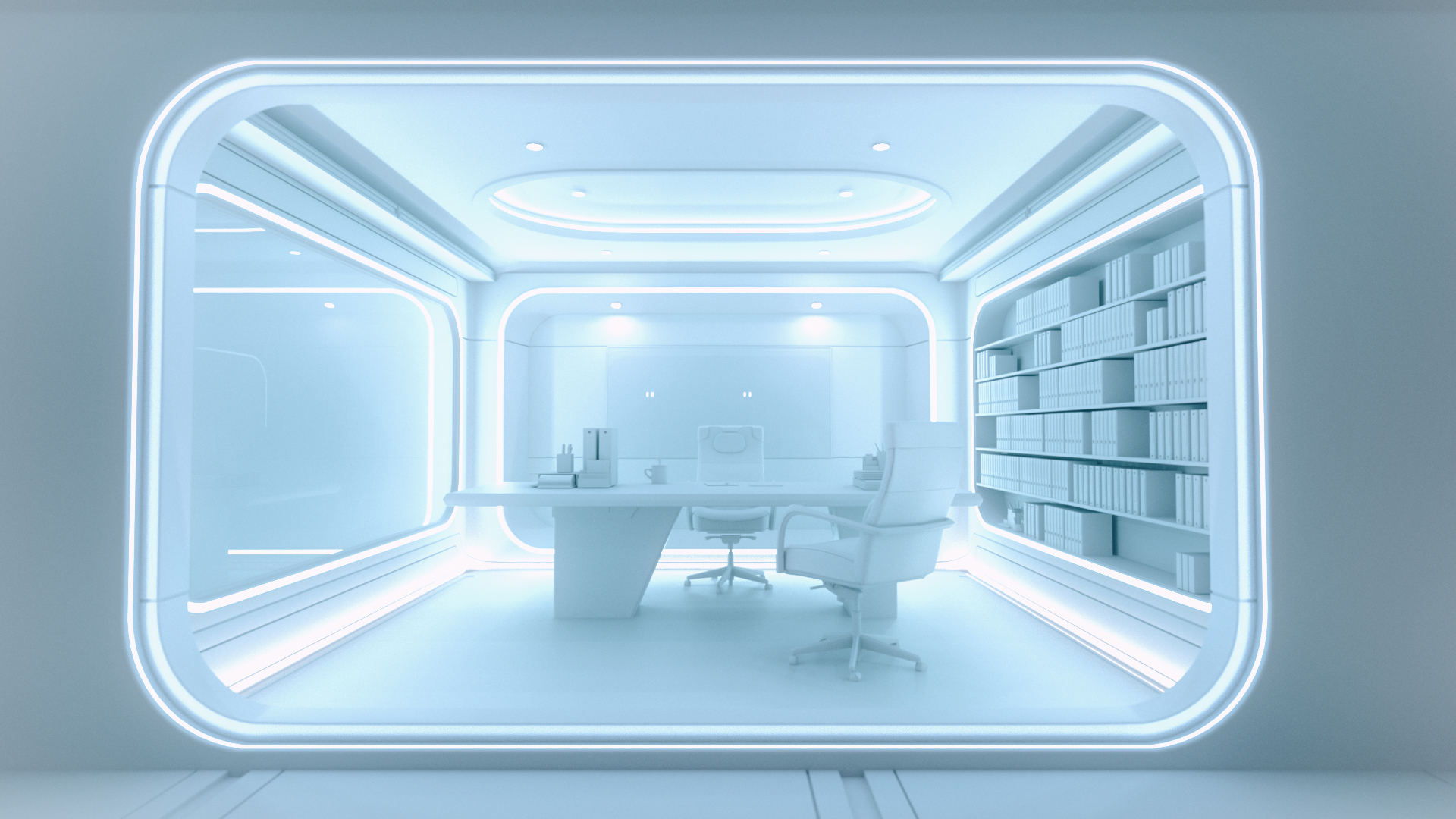 Polish Futuristic Boss Office | Daz 3D