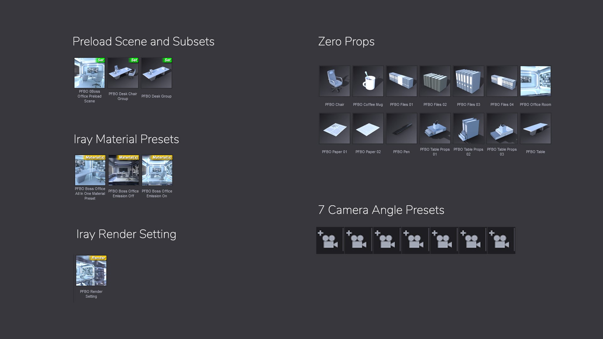 Polish Futuristic Boss Office | Daz 3D