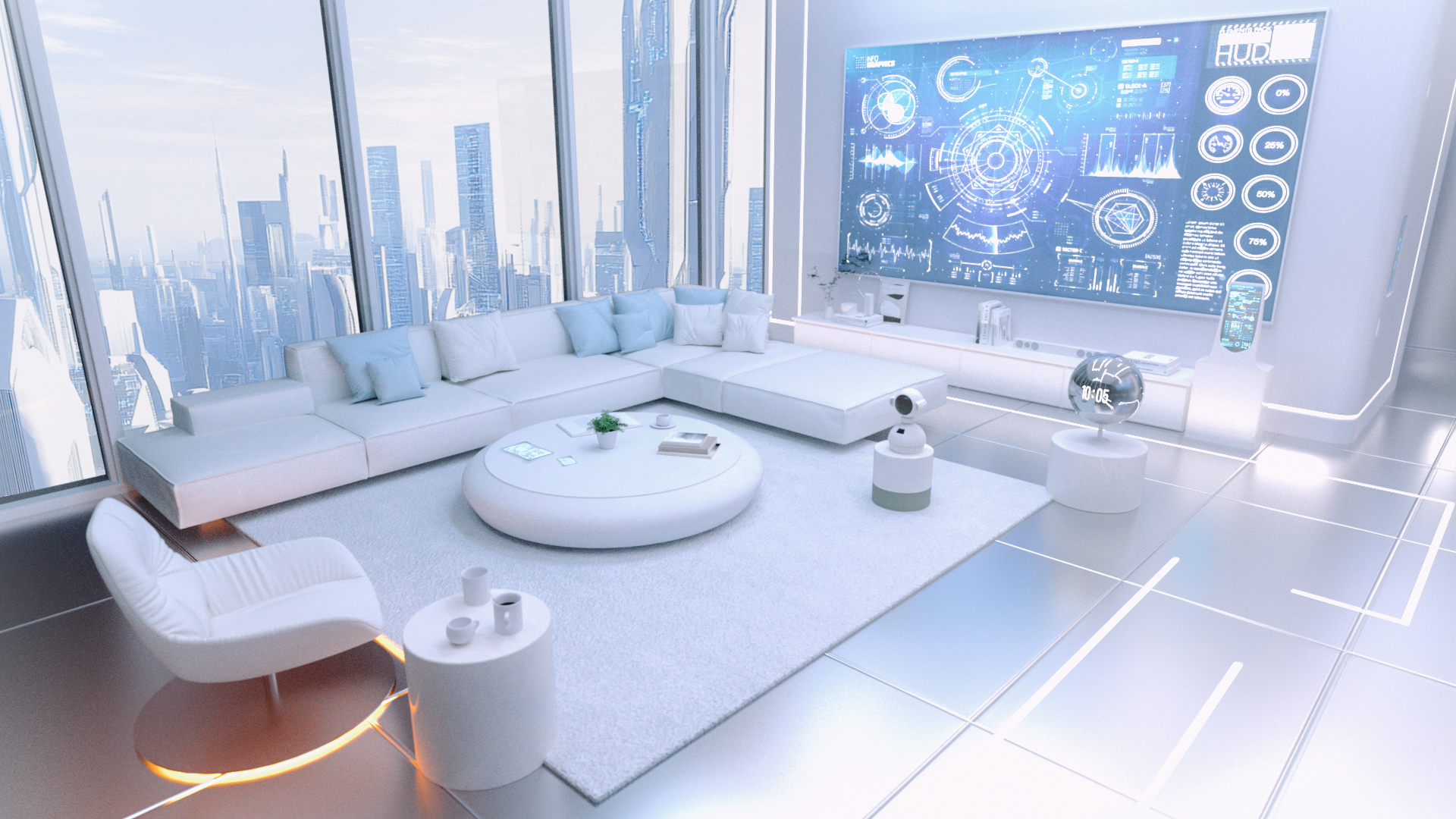 Polish Futuristic Meeting Room | Daz 3D