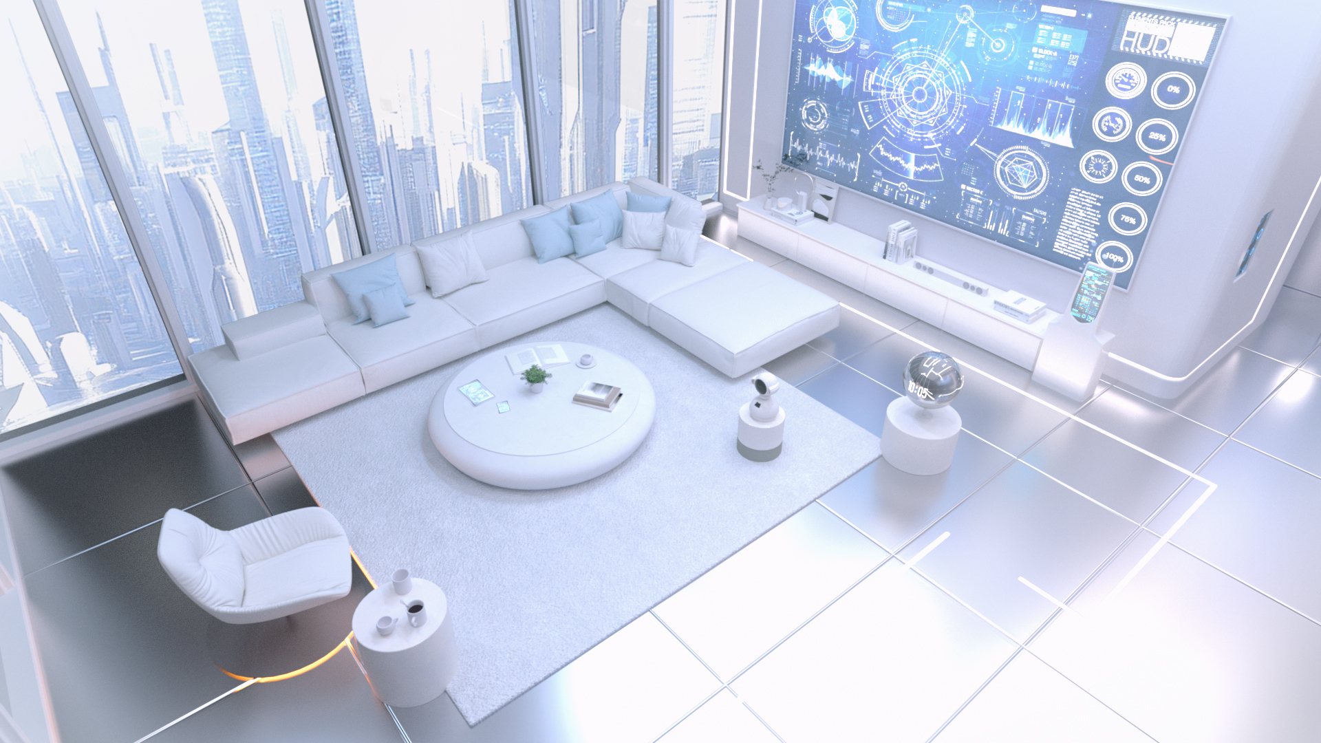 Polish Futuristic Meeting Room ⋆ Freebies Daz 3D