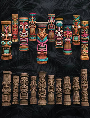 Tiki Totems | Daz 3D