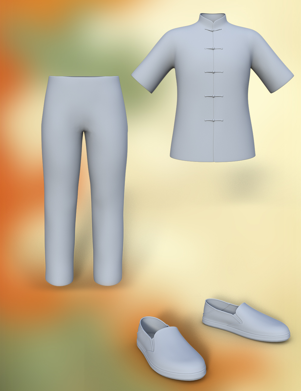 dForce Traditional Tang Suit Outfit for Genesis 9 | Daz 3D