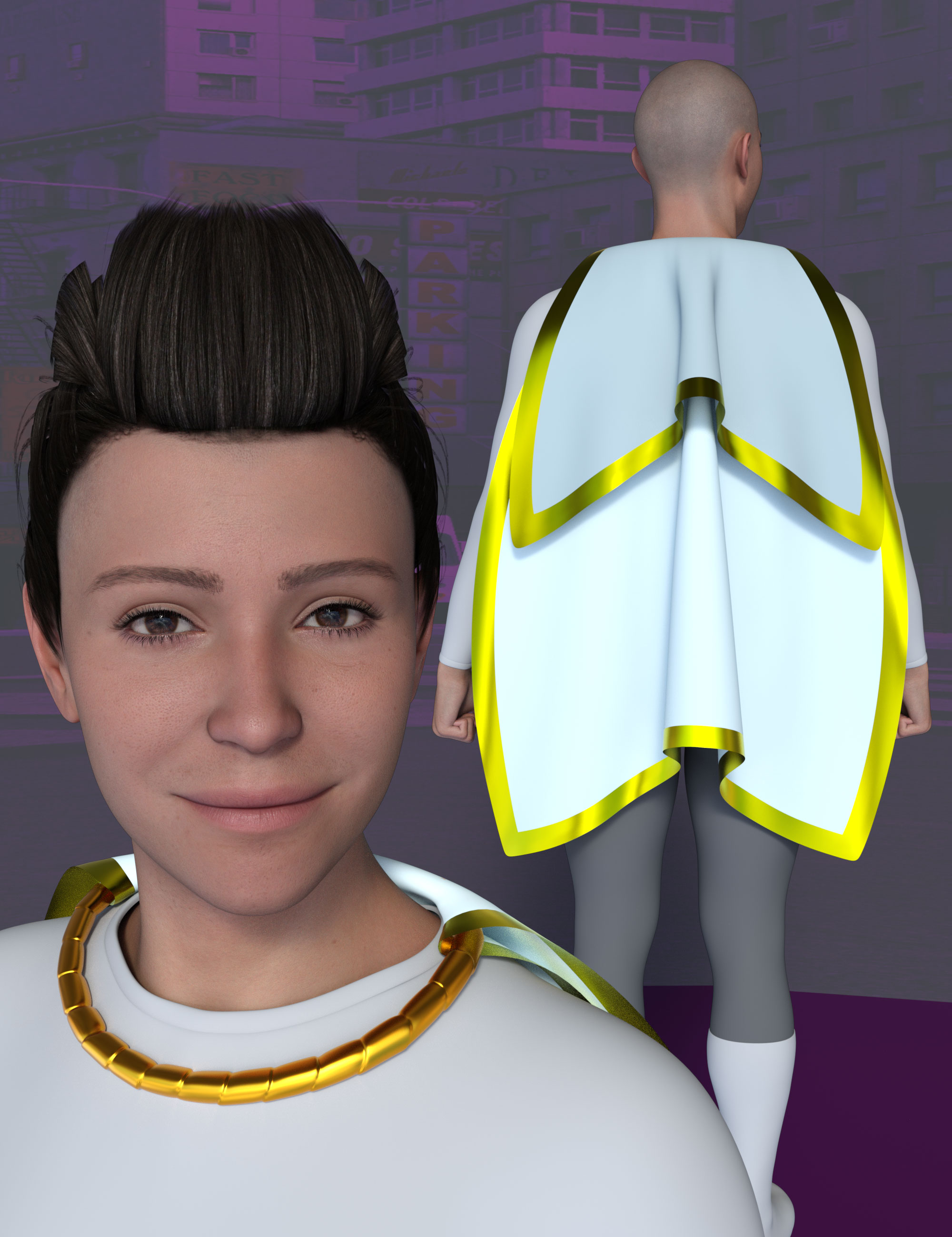 Cape 002 MMKBGenesis 9 dForce | Daz 3D