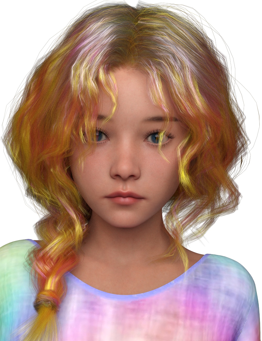 L3D Colorbomb Wynne Hair Texture Add-On | Daz 3D
