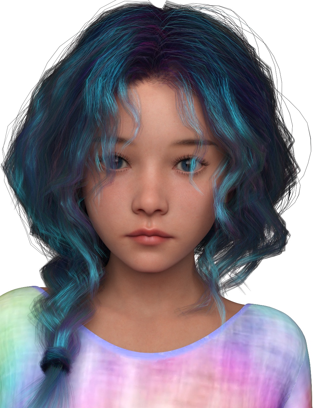 L3D Colorbomb Wynne Hair Texture Add-On | Daz 3D