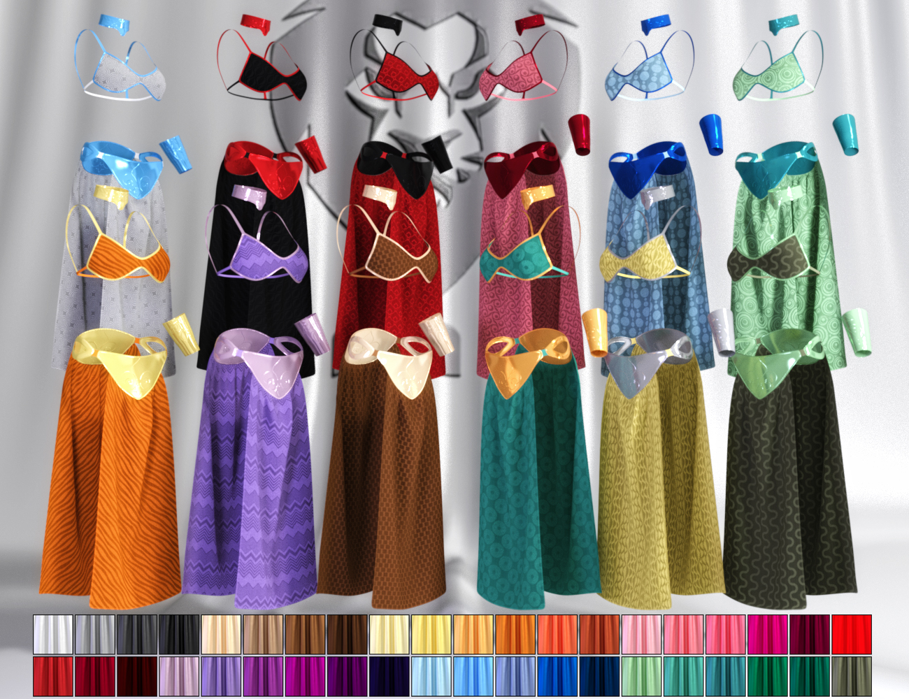 JMR dForce Lilian Costume for Genesis 9 and 8 Female | Daz 3D