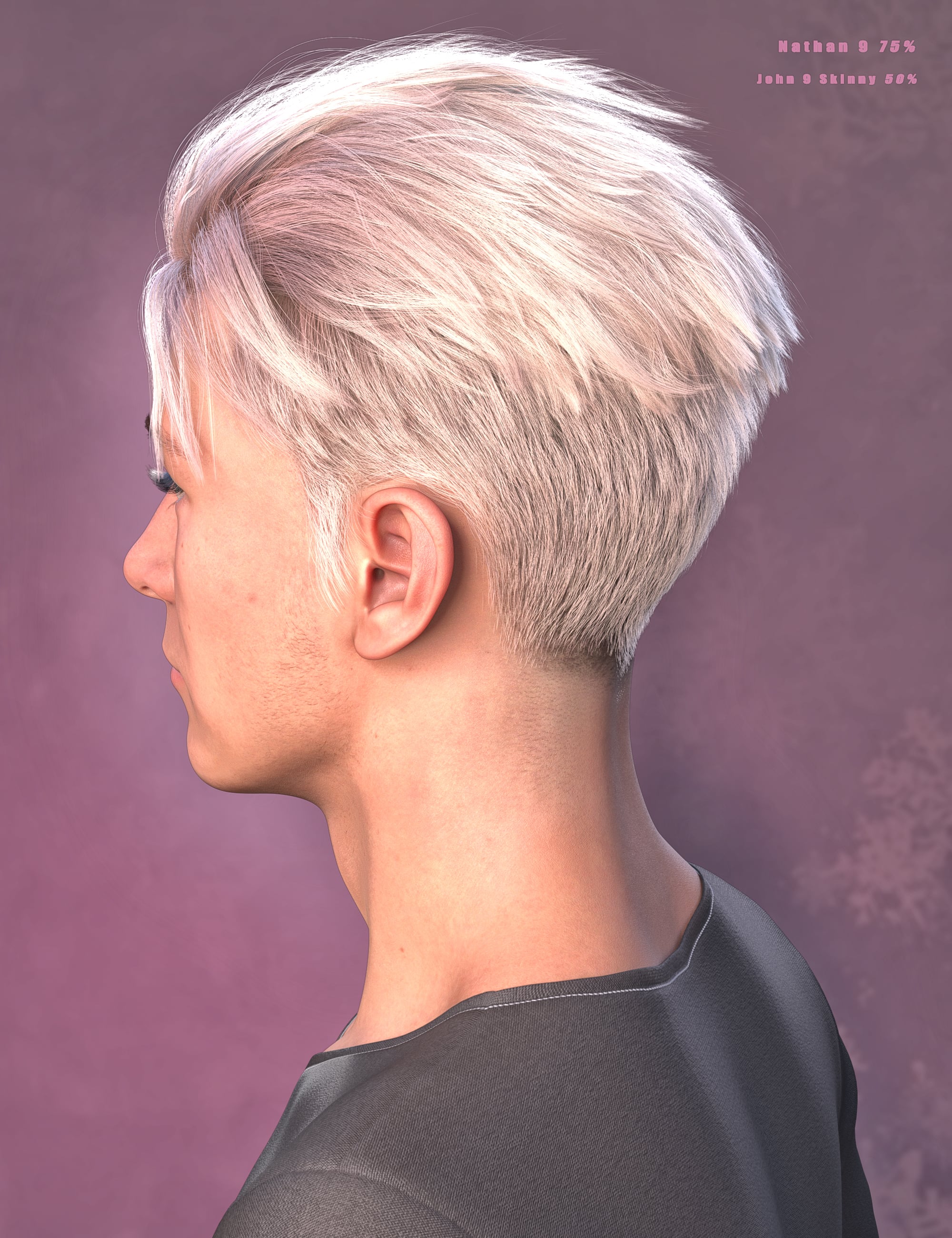 dForce Strand-Based FE Dragon Beard Back Hair for Genesis 9 | Daz 3D