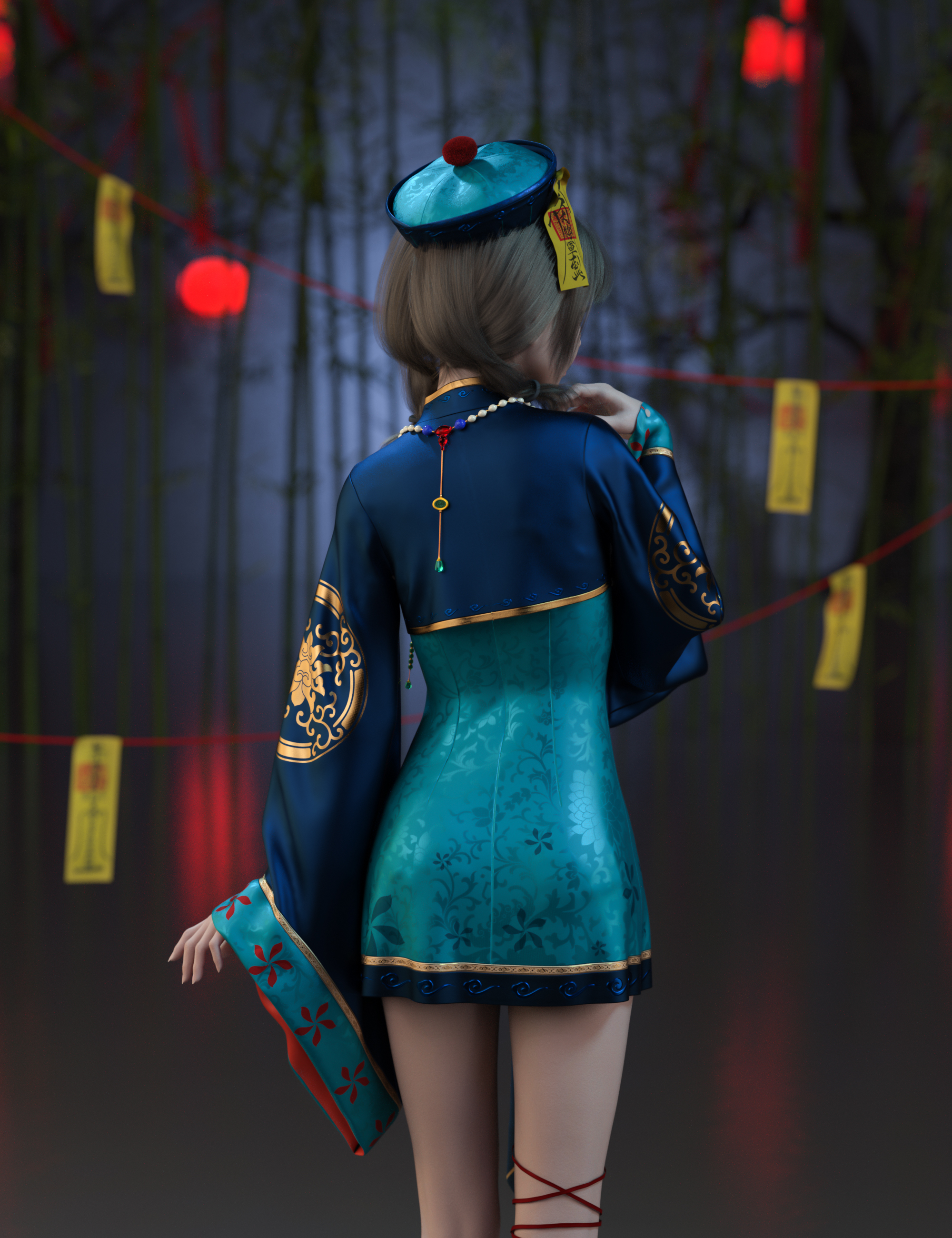 dForce MKTG Sweet Zombie Outfit for Genesis 9, 8.1 and 8 Female | Daz 3D