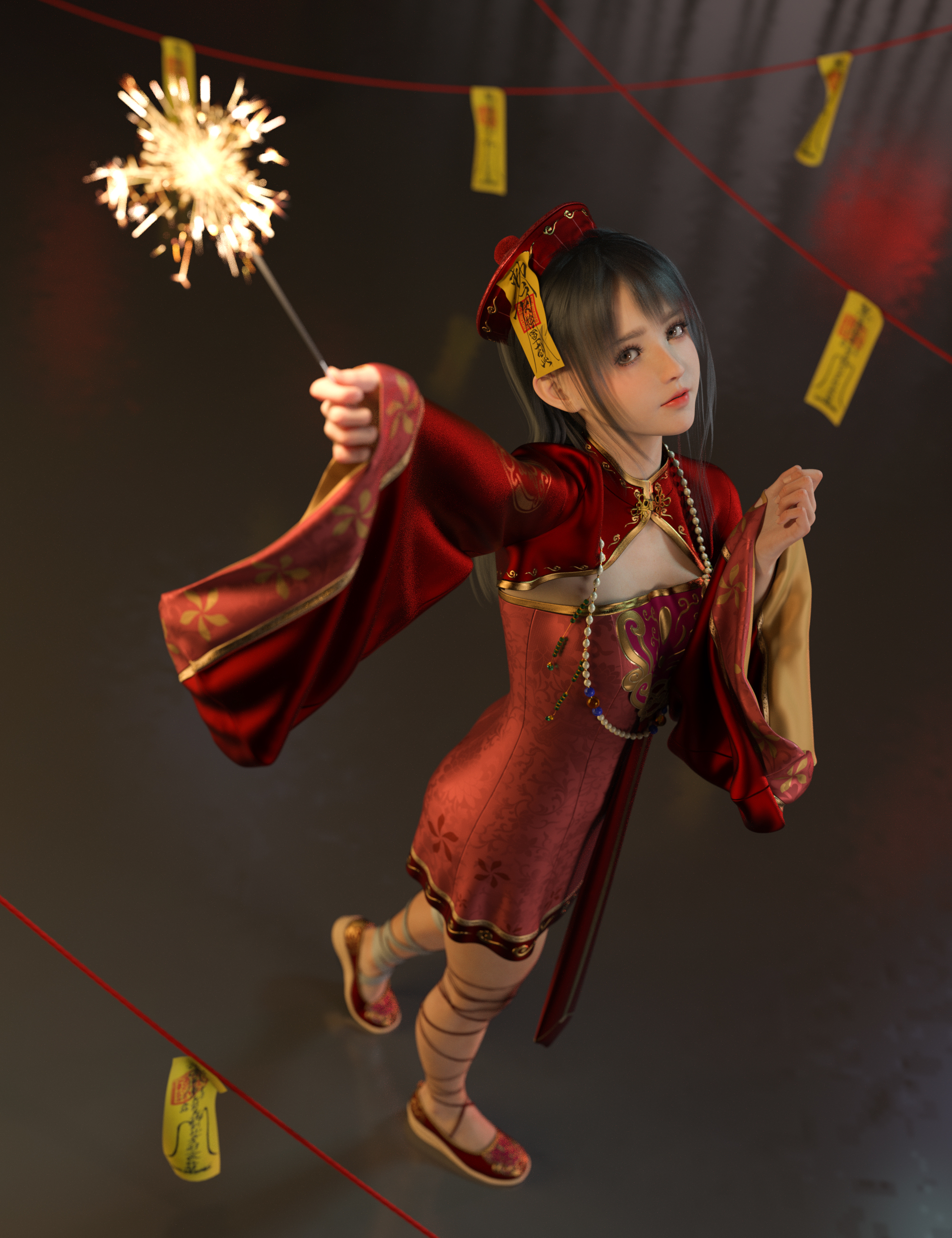 dForce MKTG Sweet Zombie Outfit for Genesis 9, 8.1 and 8 Female | Daz 3D