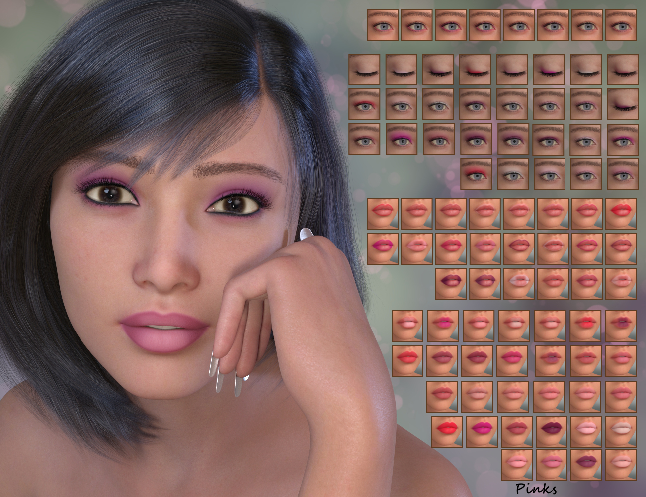 Charmed Beauty LIE Makeup for Genesis 9 | Daz 3D