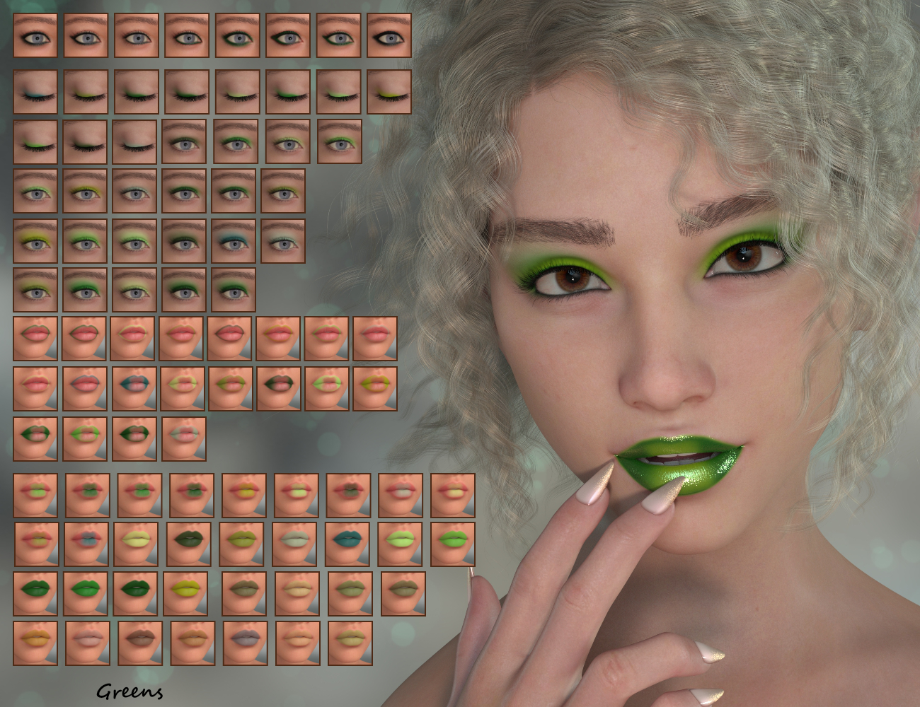 Charmed Beauty LIE Makeup for Genesis 9 | Daz 3D