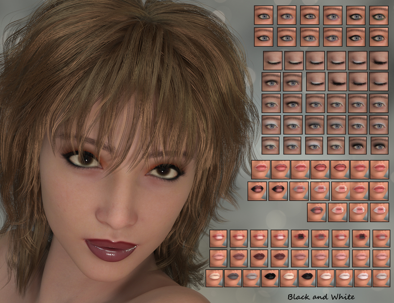 Charmed Beauty LIE Makeup for Genesis 9 | Daz 3D