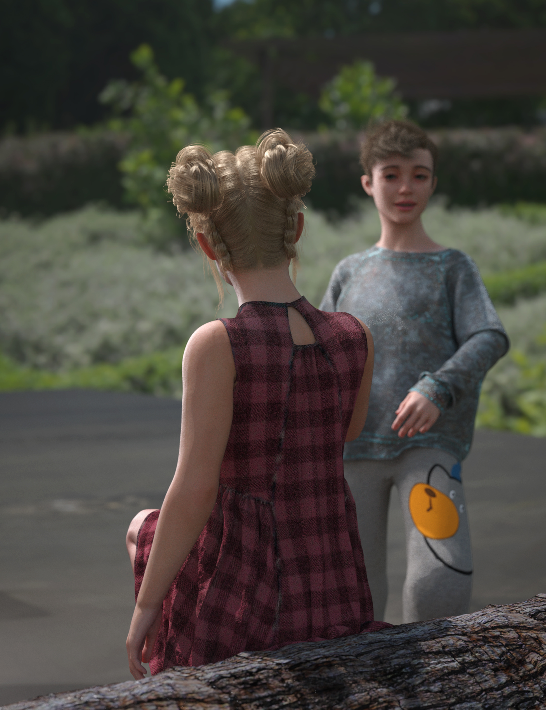 dForce Kiddo Dress for Genesis 9 | Daz 3D