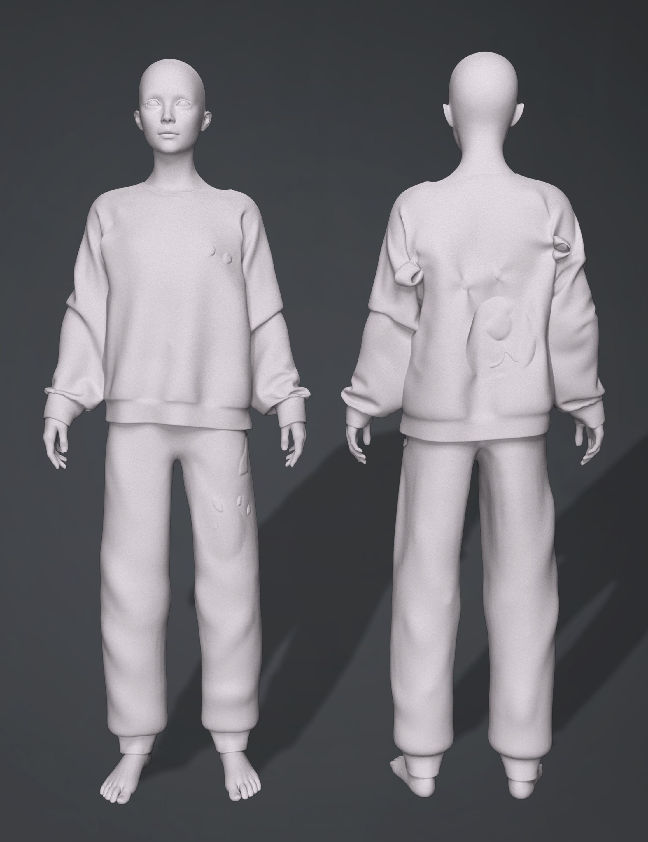 dForce Kiddo Pajama for Genesis 9 | Daz 3D