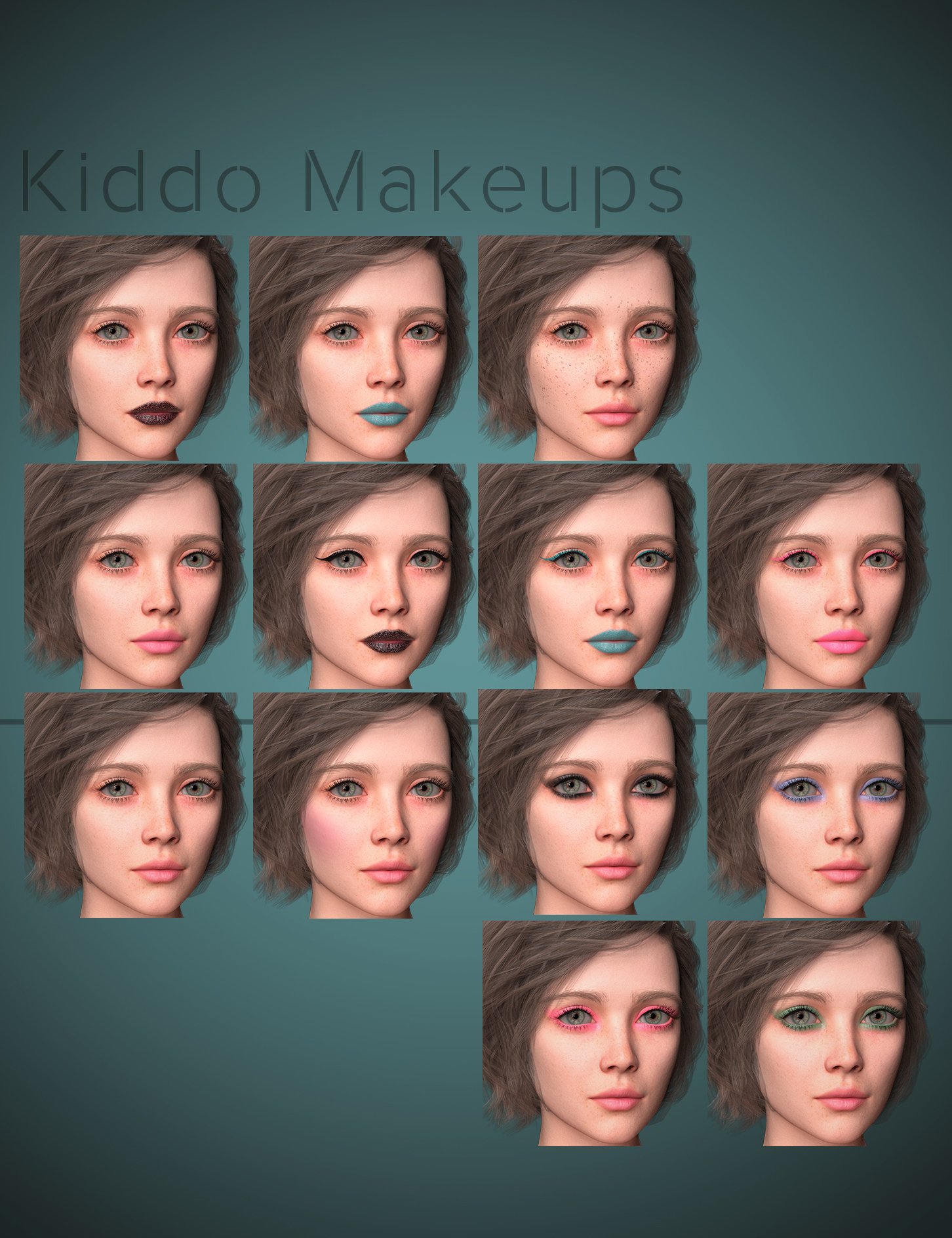 Little Luminaries: The Kiddo Trio Character Bundle | Daz 3D