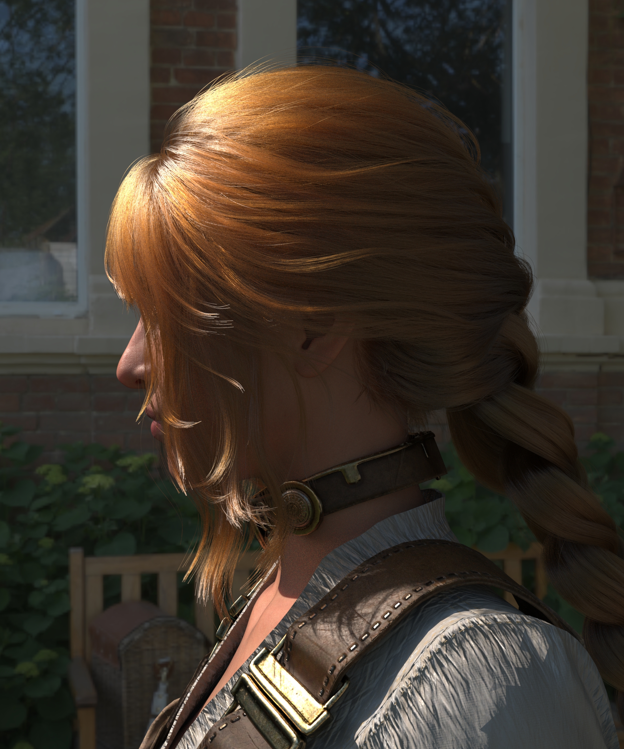 dForce Messy French Braid for Genesis 9 | Daz 3D
