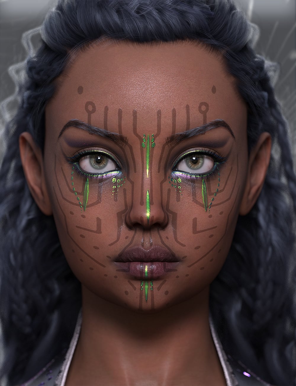 Utopia Sci-Fi Makeup Builder for Genesis 9 | Daz 3D