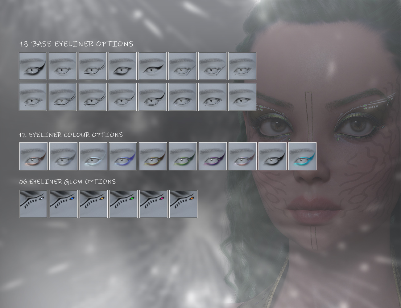 Utopia Sci-Fi Makeup Builder for Genesis 9 | Daz 3D
