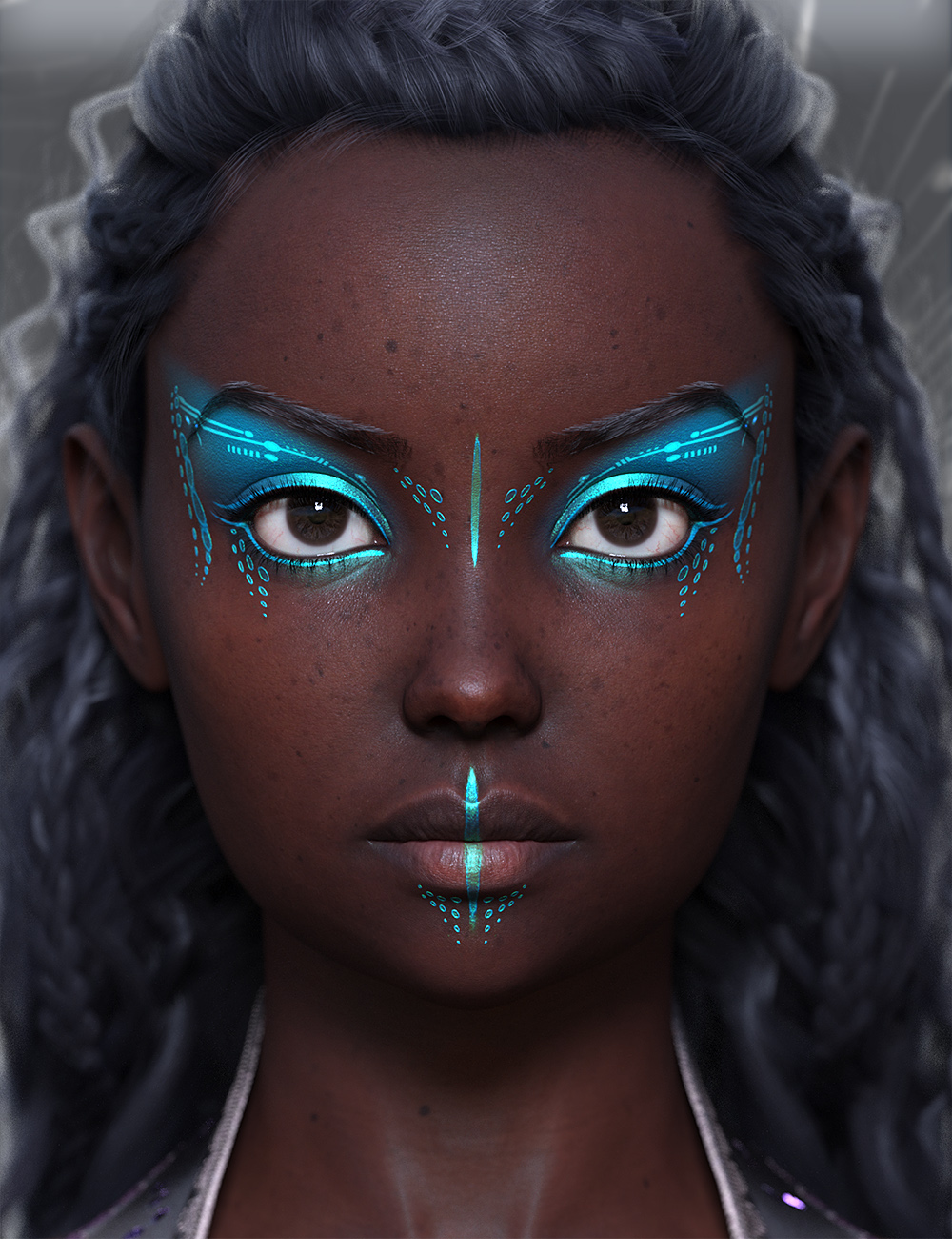 Utopia Sci-Fi Makeup Builder for Genesis 9 | Daz 3D