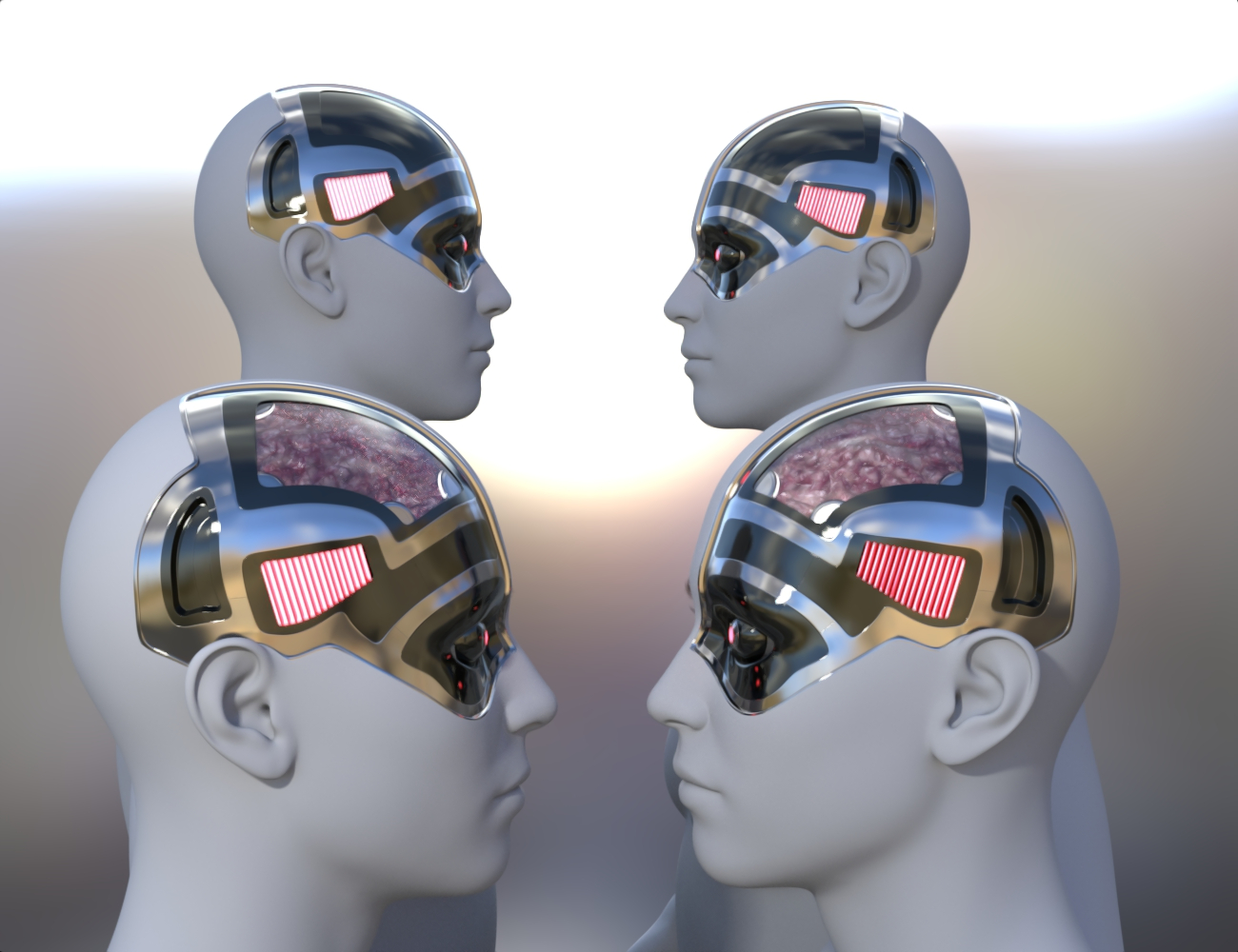 Cybernetic Head for Genesis 9 | Daz 3D