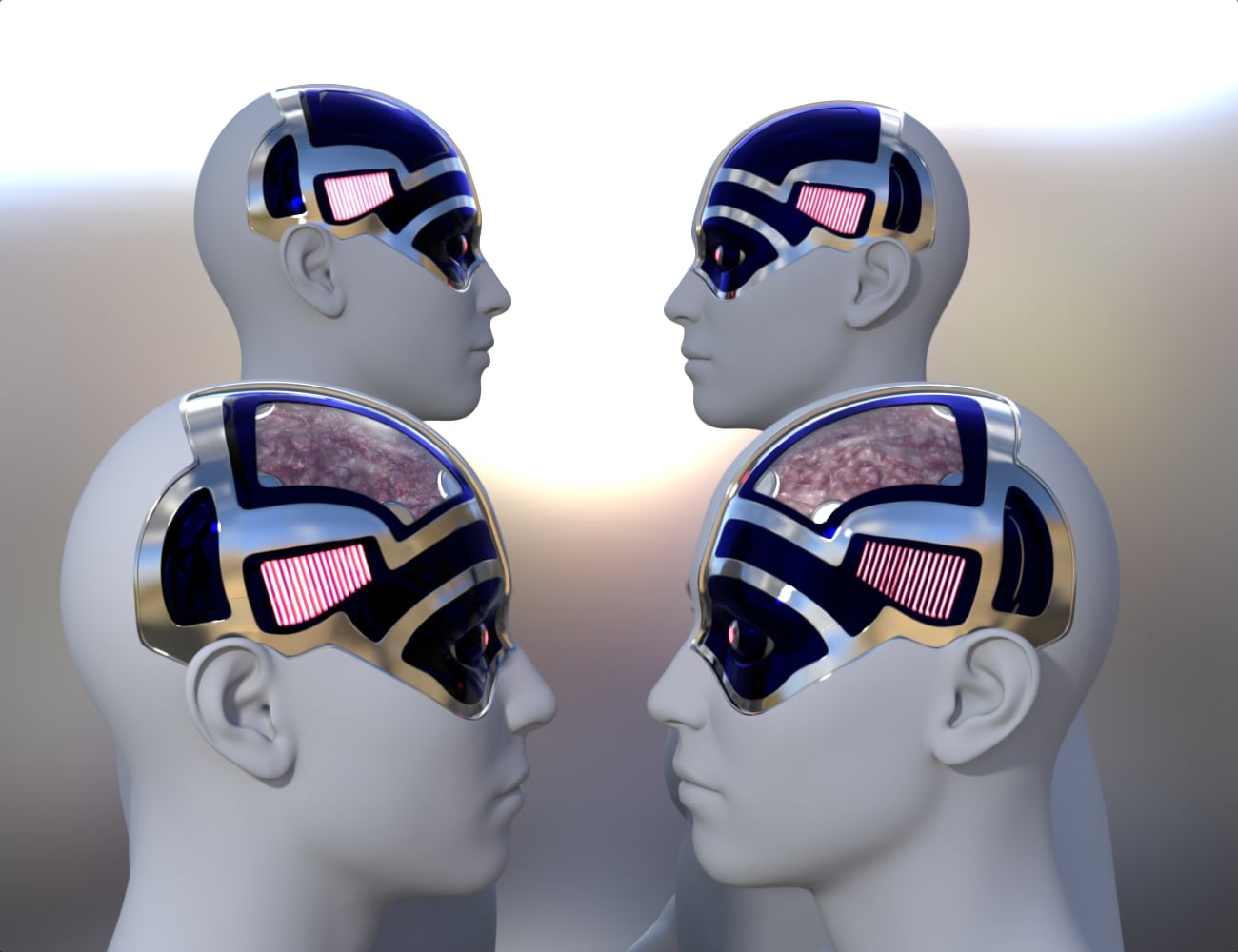 Cybernetic Head for Genesis 9 | Daz 3D