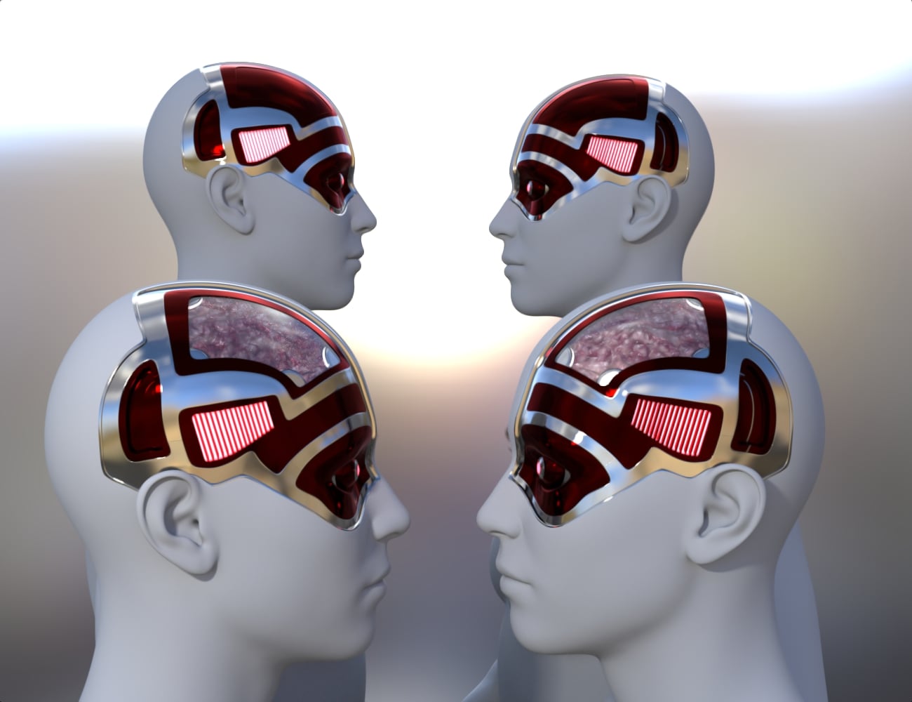Cybernetic Head for Genesis 9 | Daz 3D