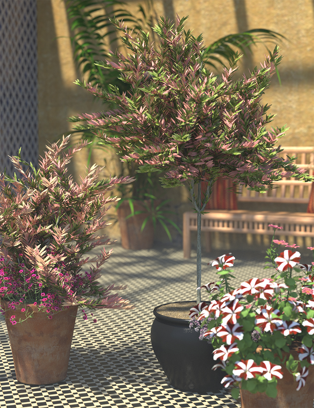Low Res Flamingo Trees | Daz 3D