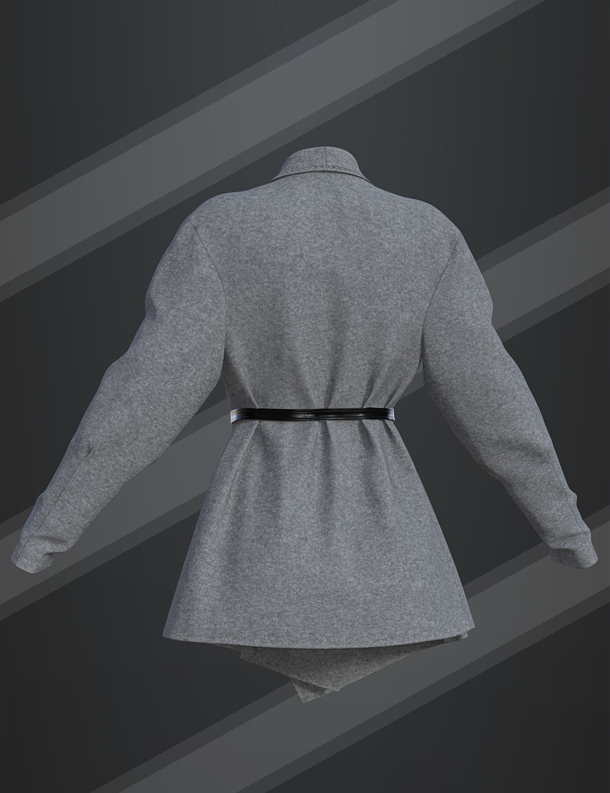 dForce SU Fashion Trench Coat for Genesis 9, 8.1, and 8 Female | Daz 3D