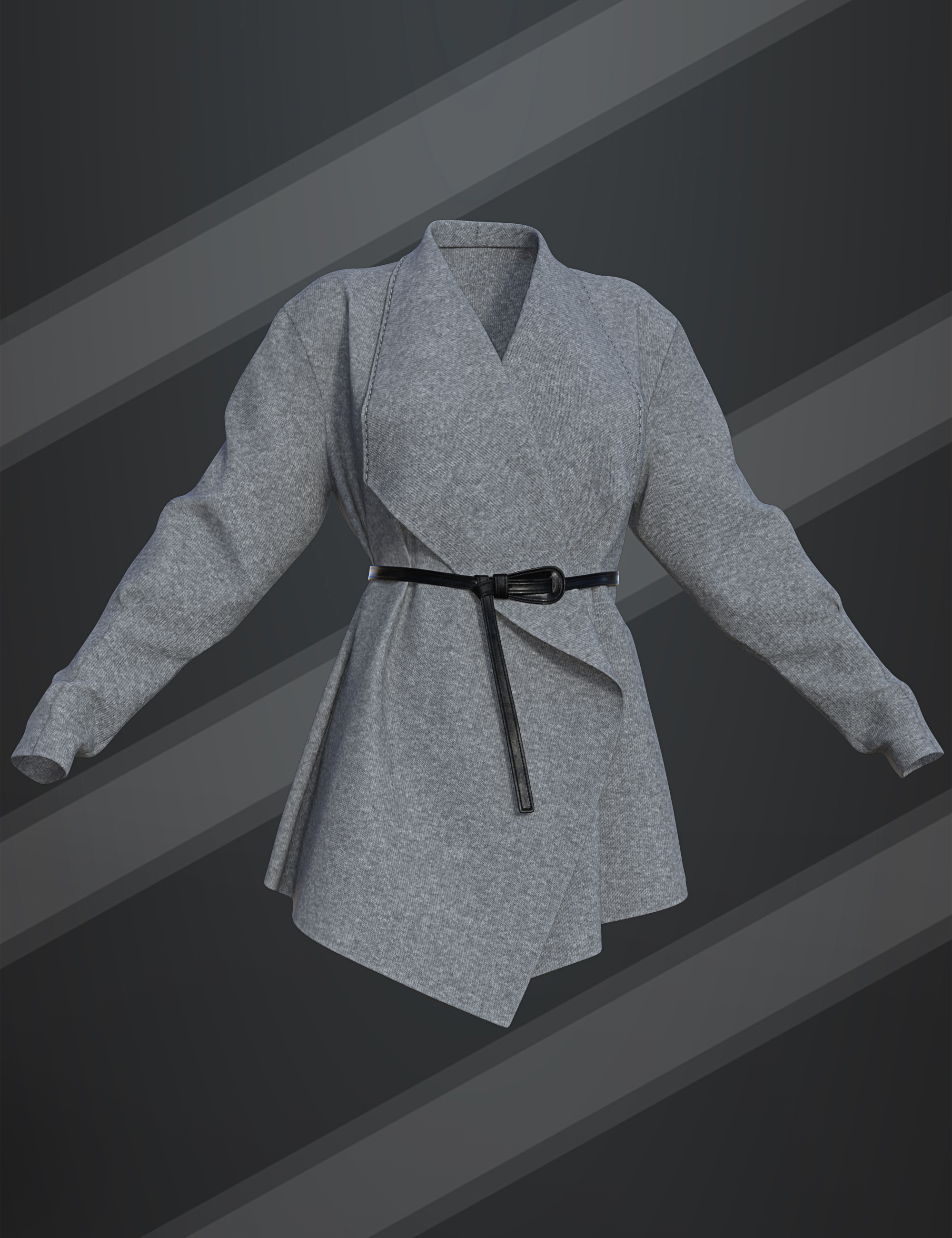 dForce SU Fashion Trench Coat for Genesis 9, 8.1, and 8 Female | Daz 3D