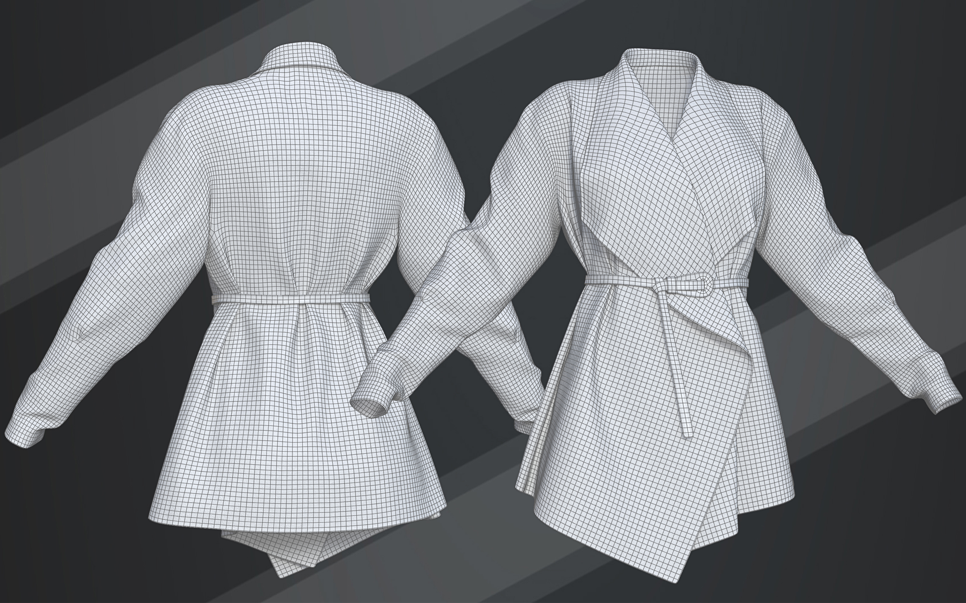 dForce SU Fashion Trench Coat for Genesis 9, 8.1, and 8 Female | Daz 3D