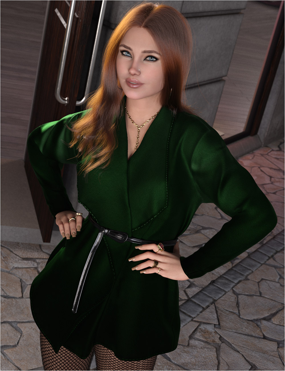 Fashionable Textures for dForce SU Fashion Trench Coat | Daz 3D