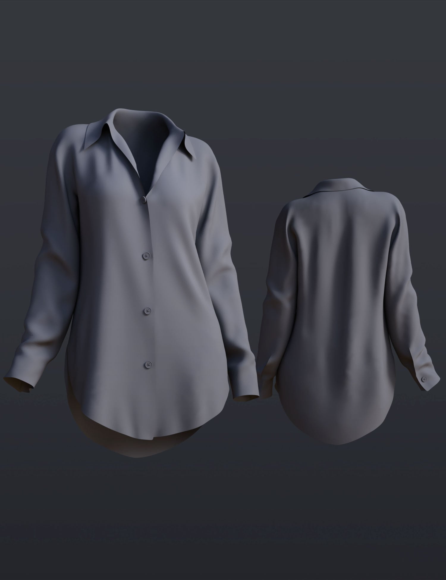 dForce BS Long Shirt for Genesis 9 | Daz 3D