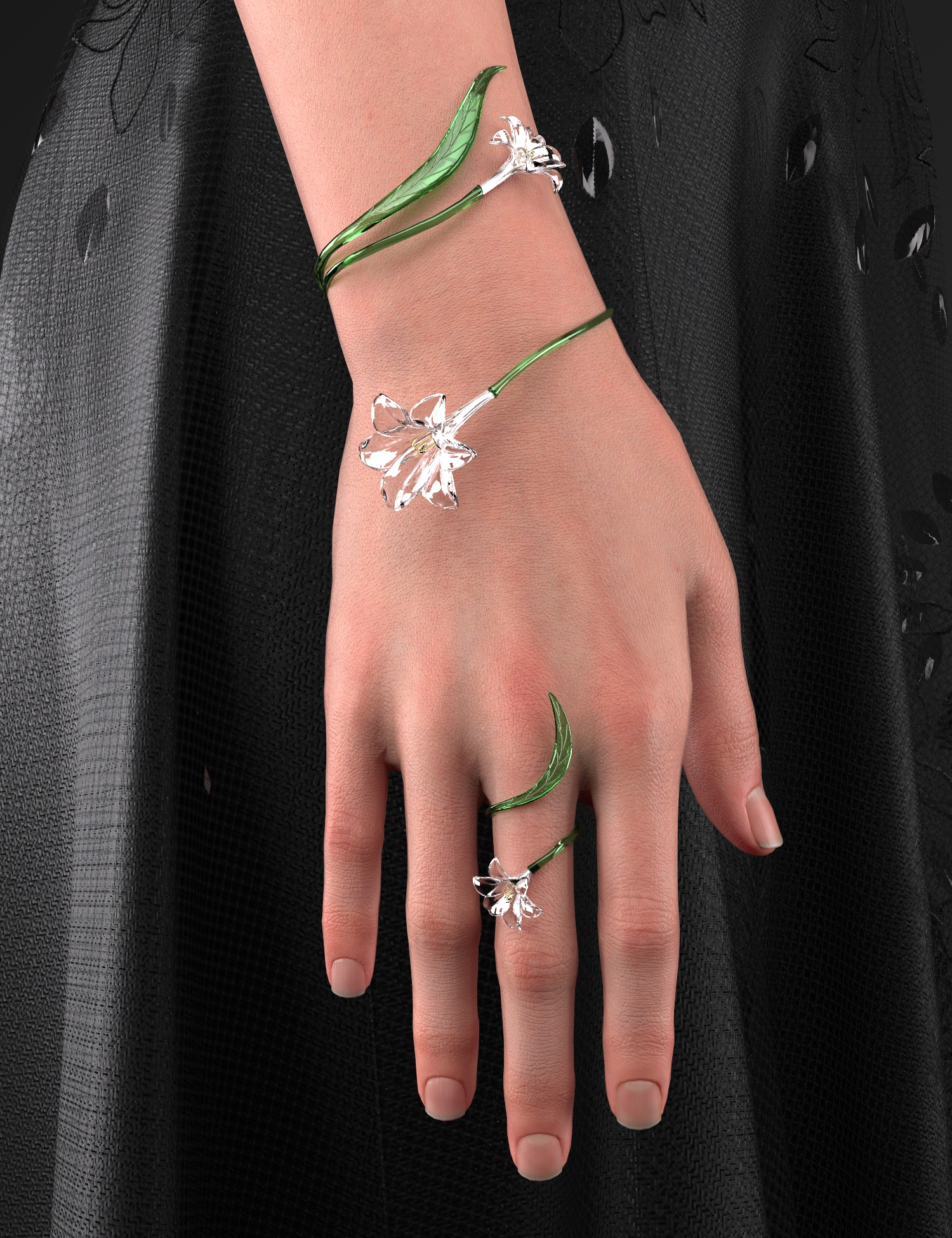 TMD Lilion Jewelry for Genesis 9 | Daz 3D
