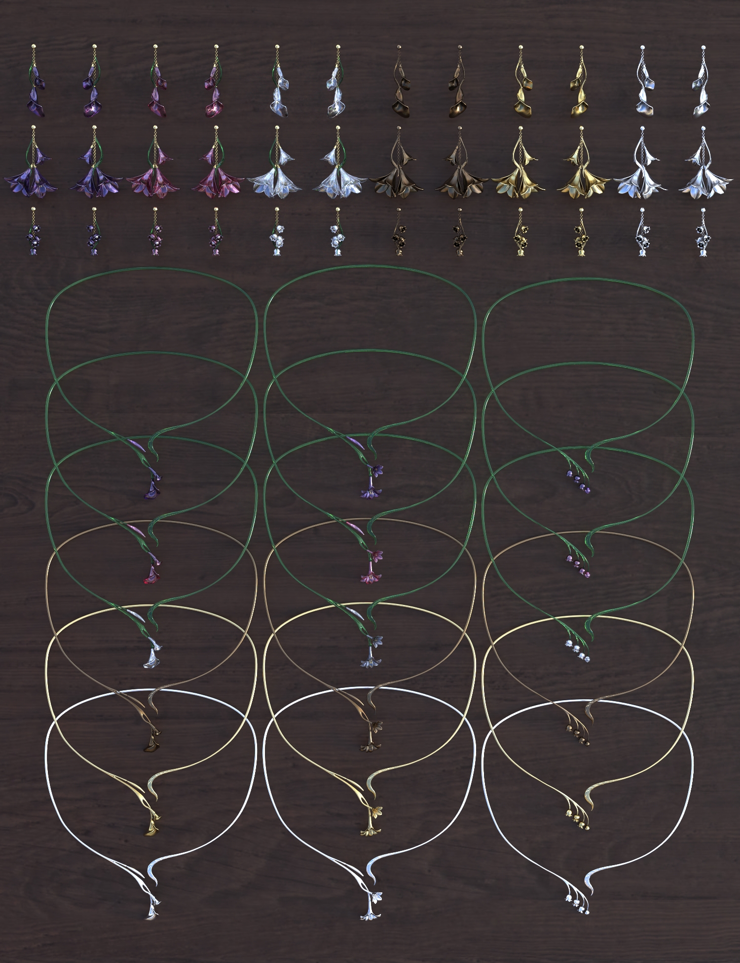 TMD Lilion Jewelry for Genesis 9 | Daz 3D