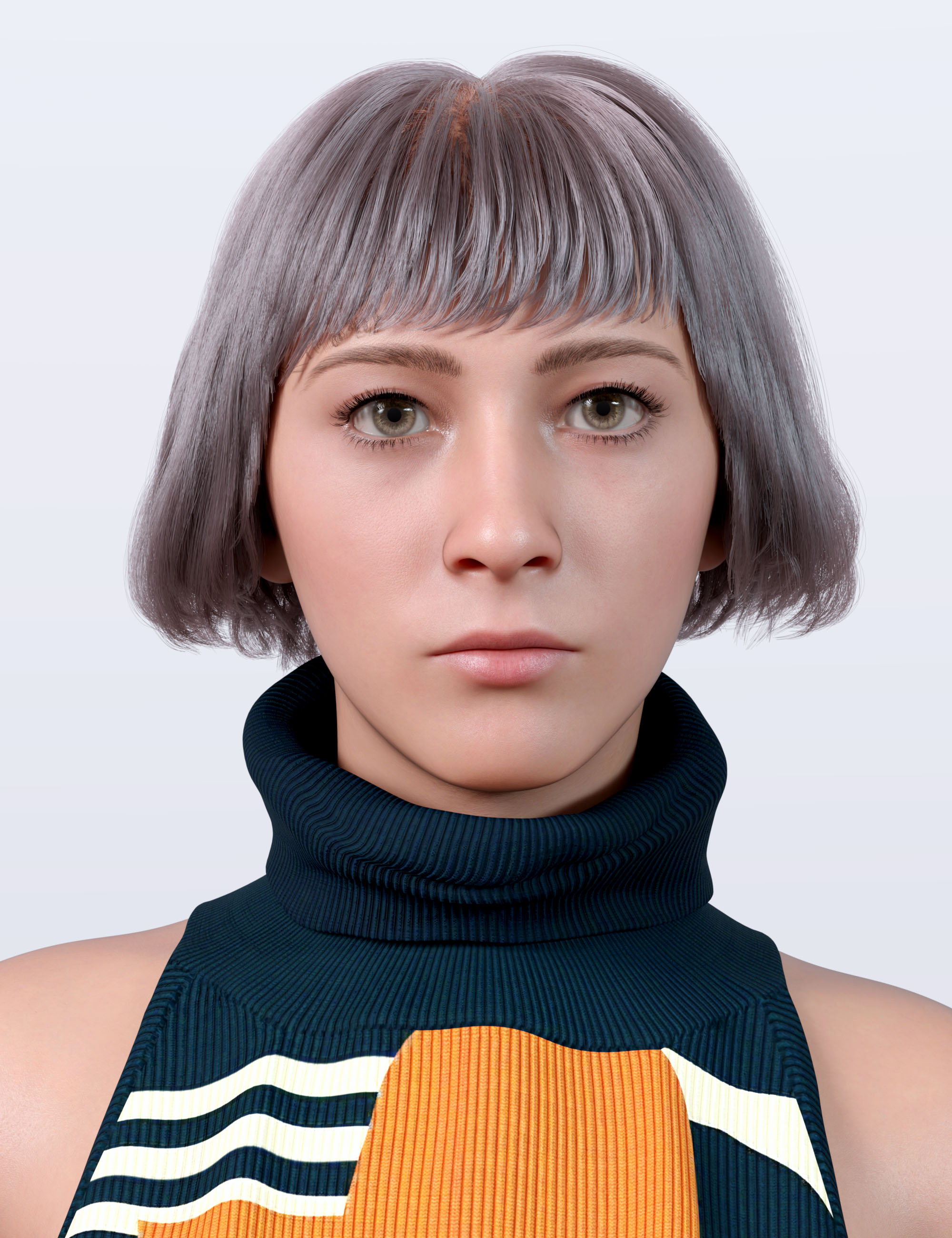 dForce AK Charming Hair for Genesis 9 | Daz 3D