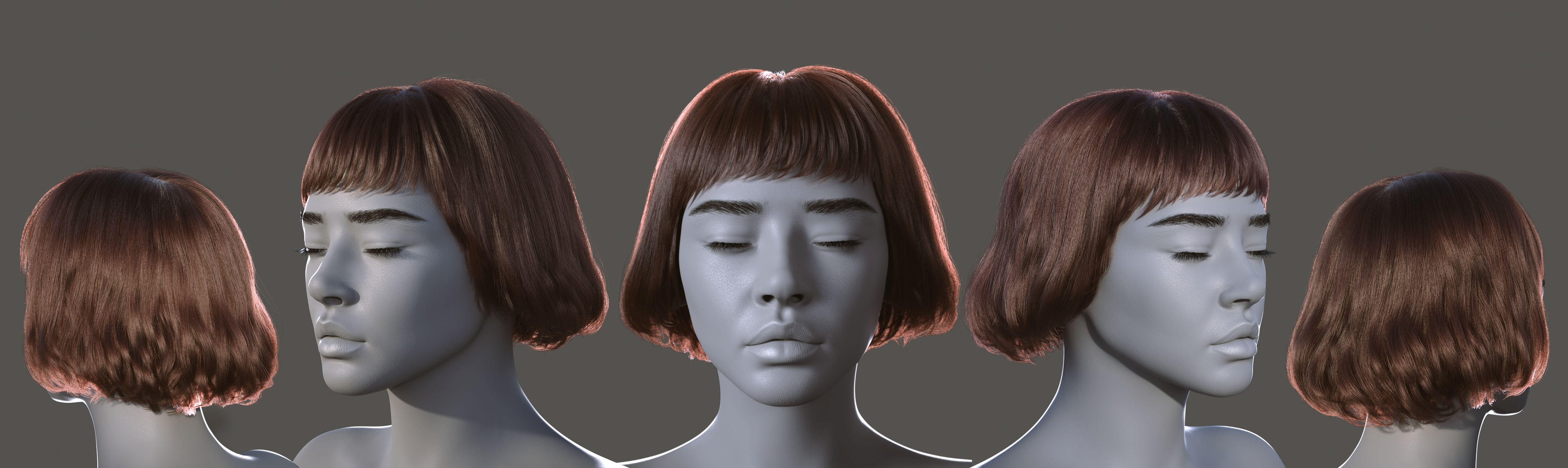 dForce AK Charming Hair for Genesis 9 | Daz 3D