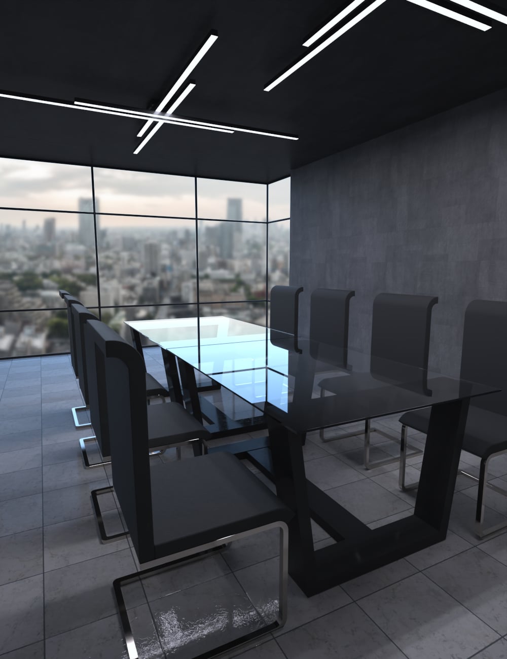Dystopian Dining Room | Daz 3D