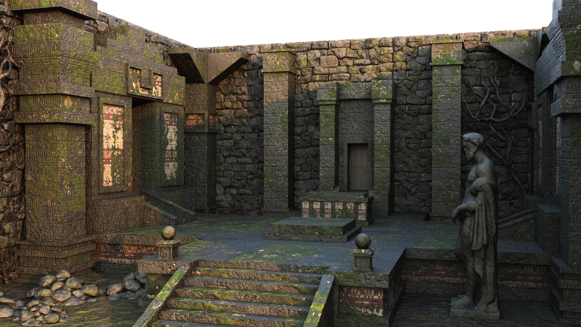 Aztec Temple Ruins | Daz 3D
