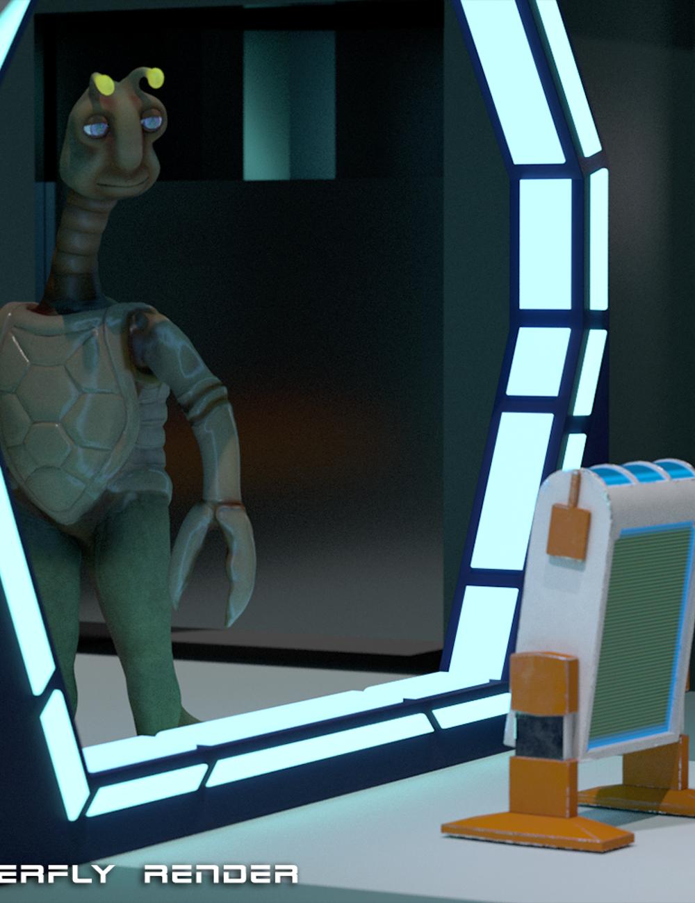 Crusteleon and GLT Space Robot for Poser | Daz 3D