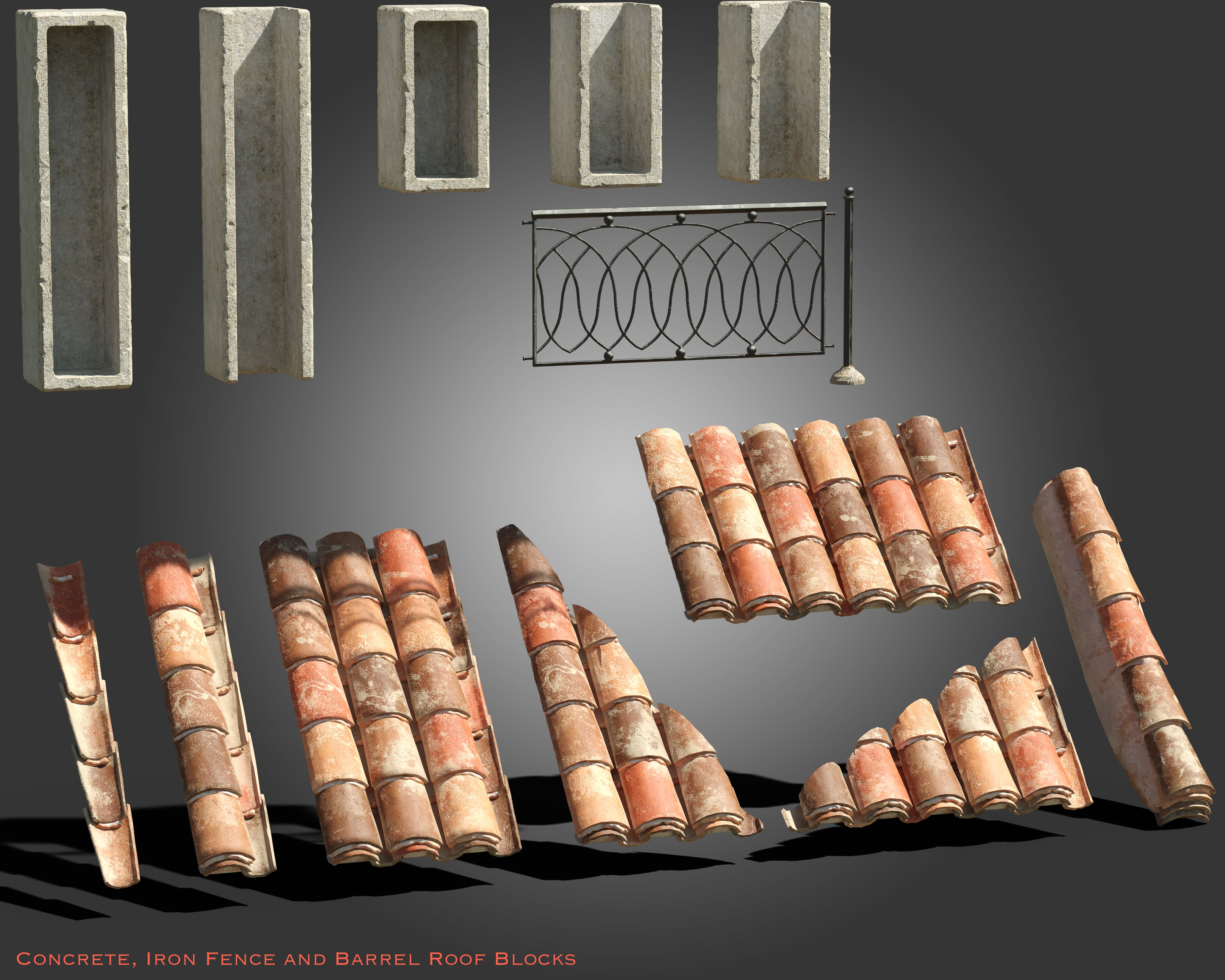 Hill Side Villa Modular Blocks and Presets | Daz 3D