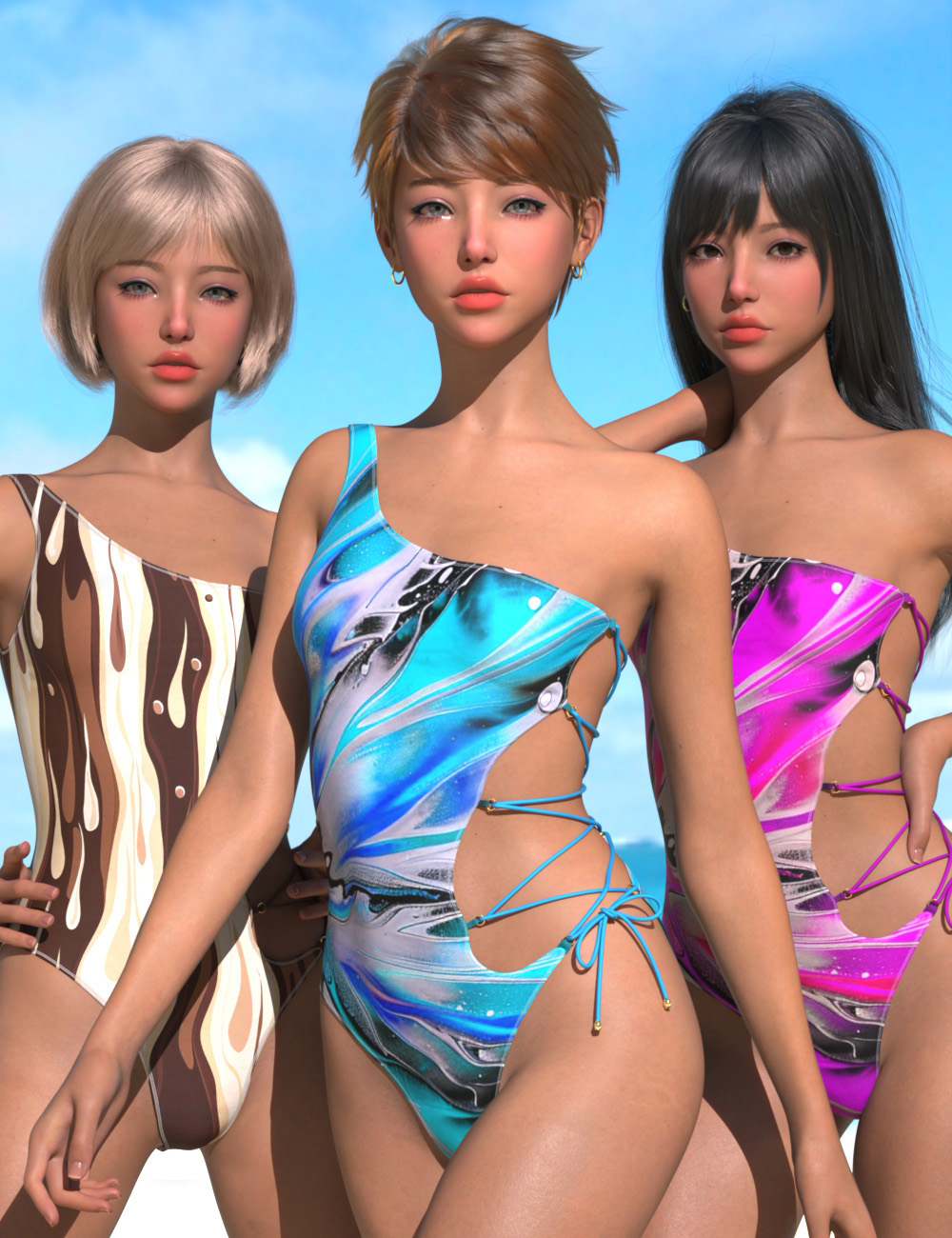CHB Serenity Character and Swimsuit Bundle | Daz 3D