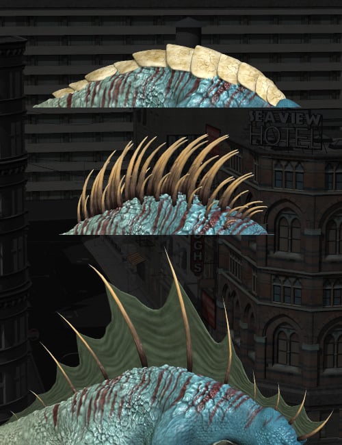 Monster Maul Kaiju Add Ons | Daz 3D