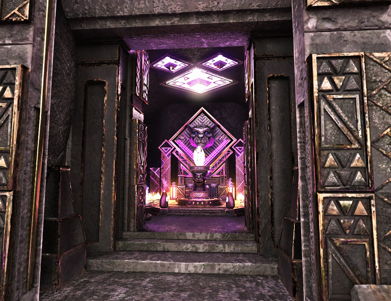 XI Futuristic African Temple ⋆ Freebies Daz 3D