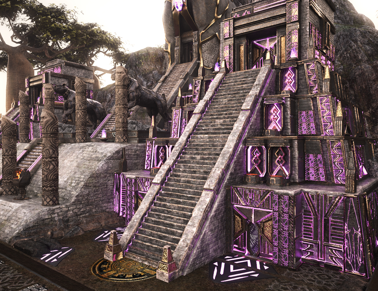 XI Futuristic African Temple | Daz 3D