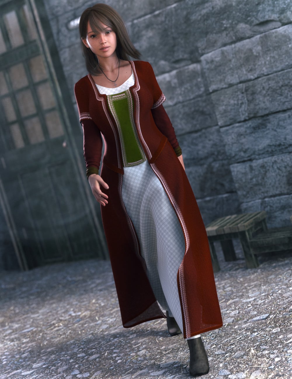 dForce Fantasy Villager Outfit for Genesis 9 | Daz 3D