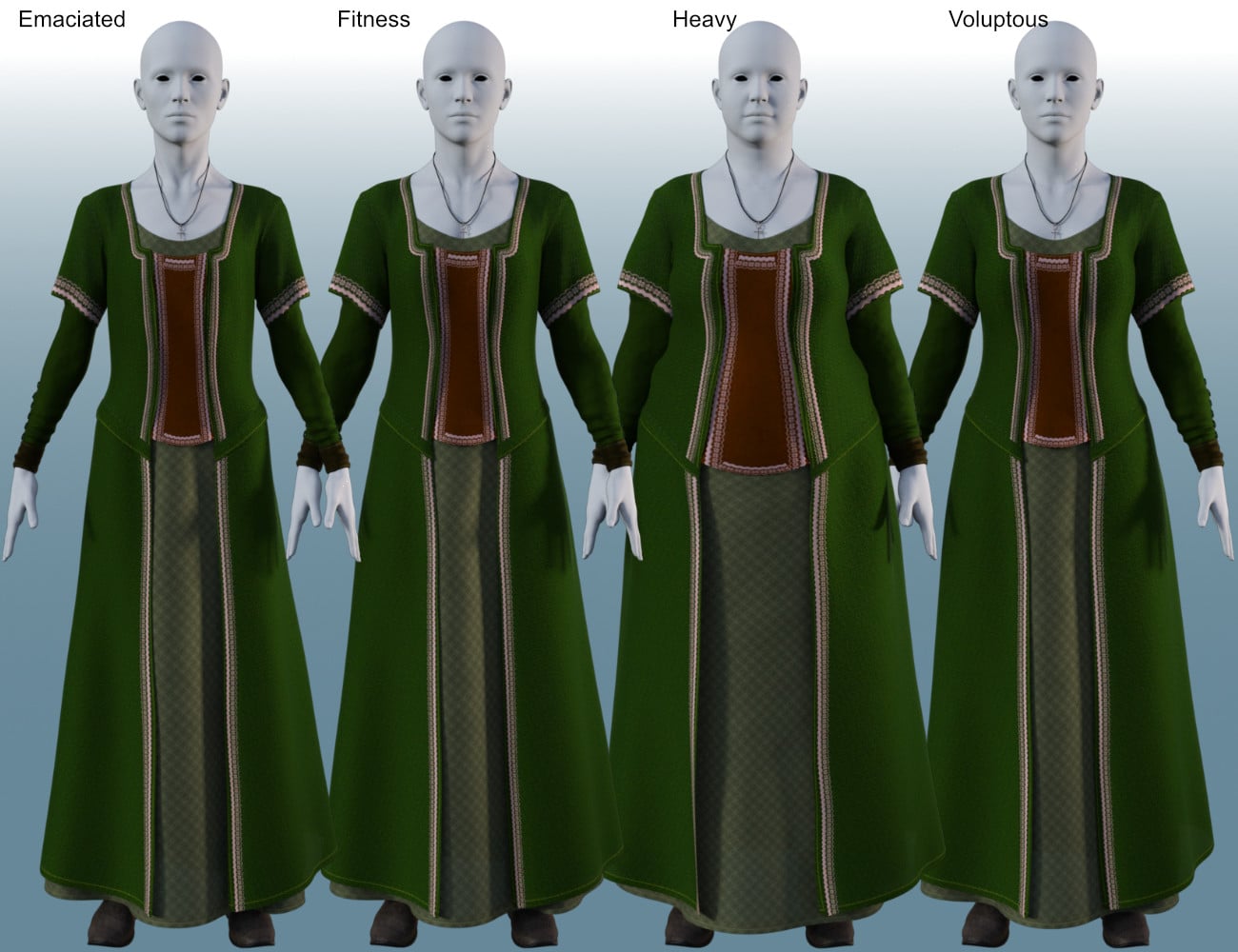 dForce Fantasy Villager Outfit for Genesis 9 | Daz 3D